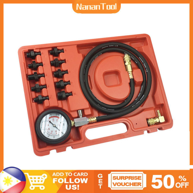 hot Engine Oil Pressure Detector Tester Gauge Tools Kit Low Oil Warning ...