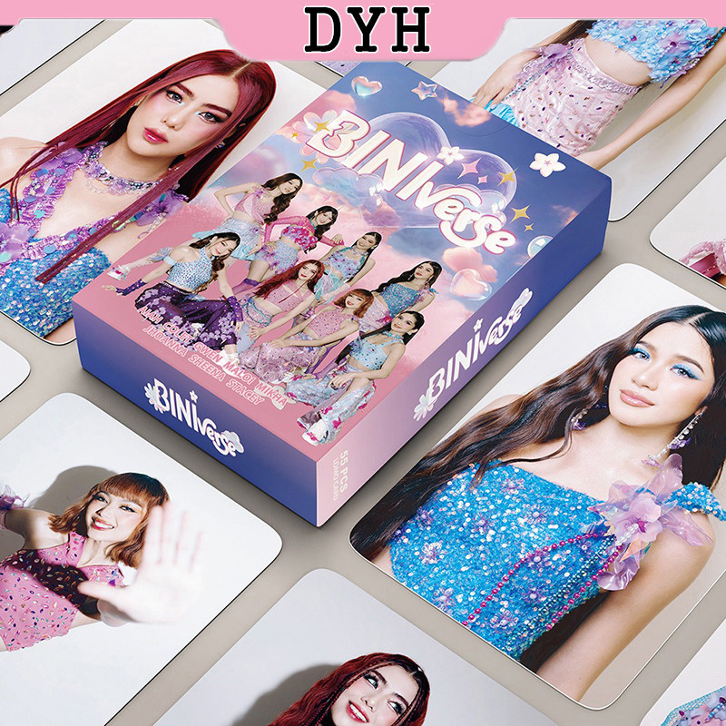 55pcs BINI Talaarawan Photocard Aiah Colet Maloi Gwen Stacey LOMO Card ...
