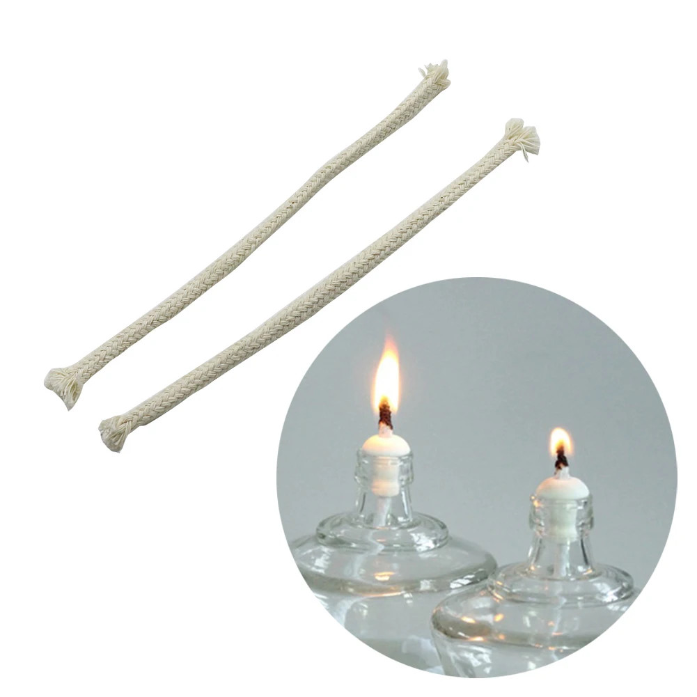 10Pcs Lamp Wick Rope Length 17cm Diameter 7 mm Alcohol Cotton Wick ...