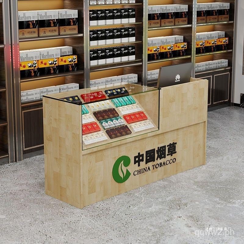 Supermarket Cashier Integrated Incense Tobacco Cabinet Display Cabinets ...