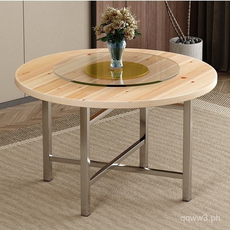 Thickened Large round Desktop Solid Wood Round Table Table Top ...