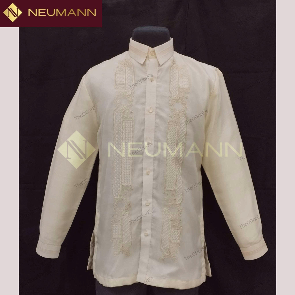 NEUMANN BARONG TAGALOG PINA ORGANZA (MONTANO) FULL BUTTON | Shopee ...
