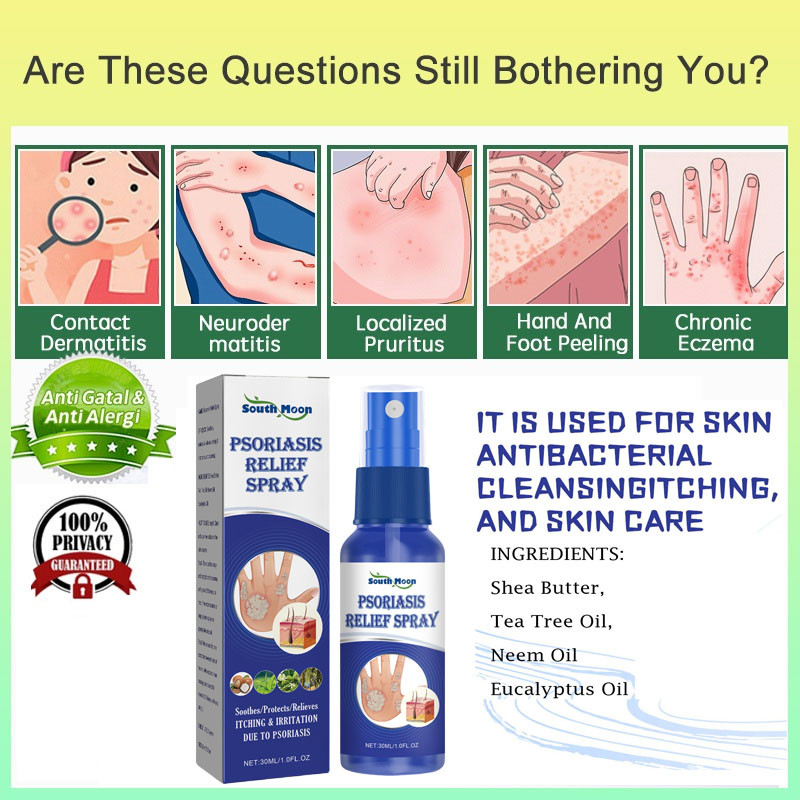 Antibacterial Spray Eczema Anti Itching Sweat Herpes Treatment Ointment ...