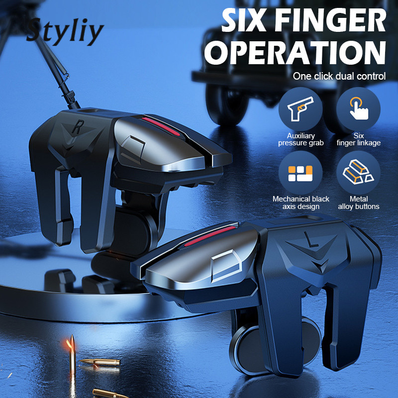 1Pair Game Trigger Controller Auxiliary Button Mobile Game Mechanical ...