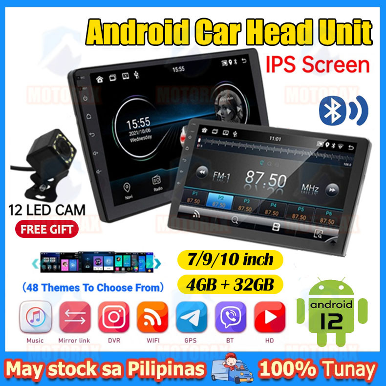 4+32GB With Cam Universal Android Car Radio Bluetooth/GPS/FM Touch ...