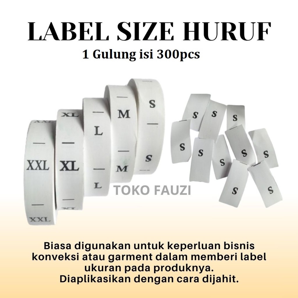 Label Size Size Clothes Size Screen Printing Letters Price per Roll ...