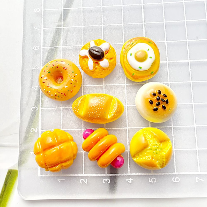 10pcs Cute Bread Food Resin Charms for DIY (2-147) | Shopee Philippines