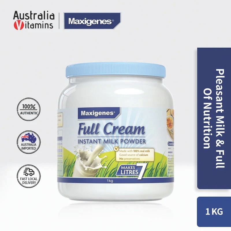Maxigenes Full Cream Instant Nutritional Milk Powder High Calcium 1kg ...