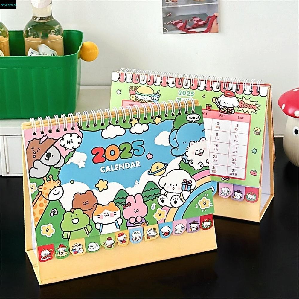 MXMIO Cartoon Calendar, 2025 Standing Flip Desktop Calendar, INS ...