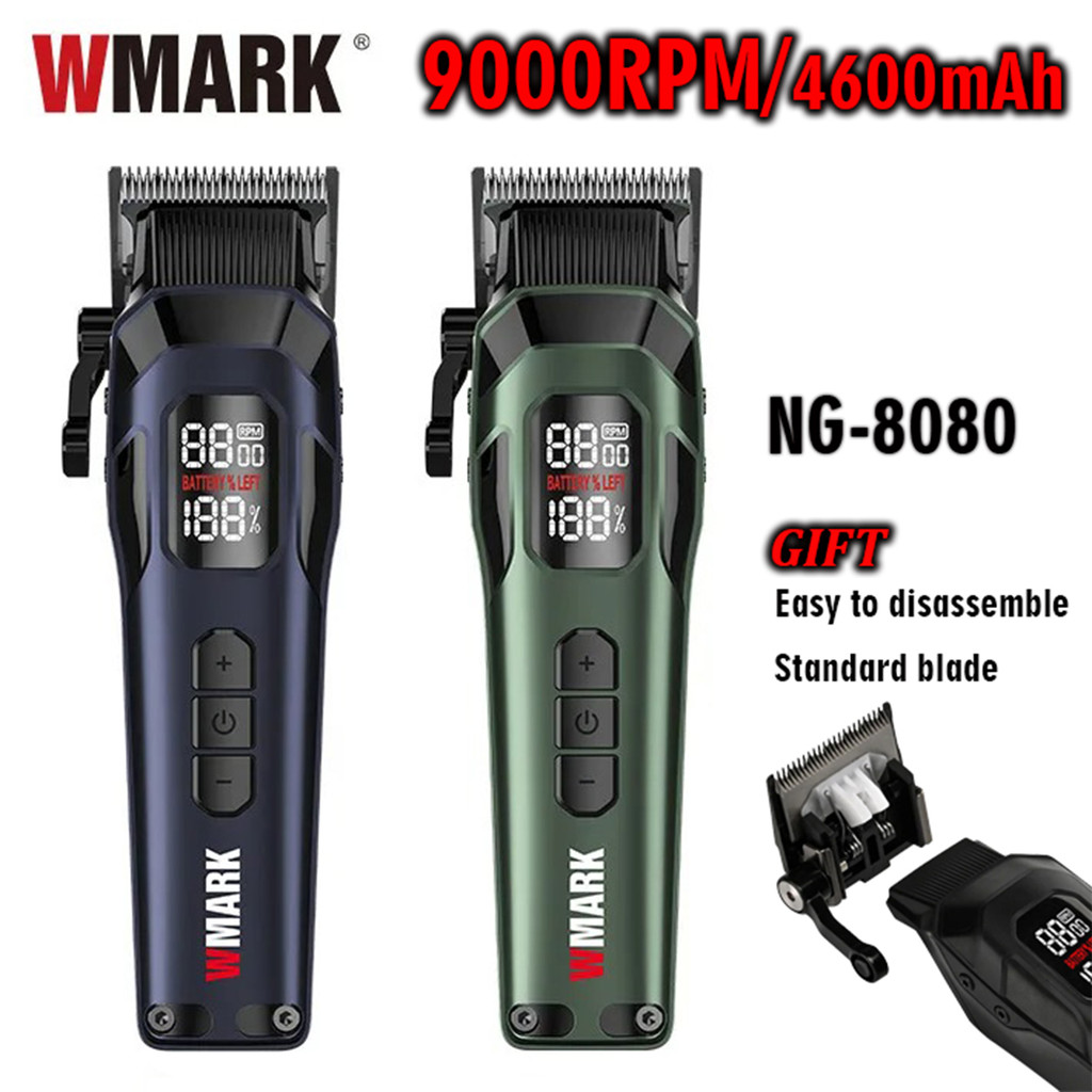 9000RPM WMARK NG-8080 Professional Hair Clipper DLC FADE Blade Trimmer ...