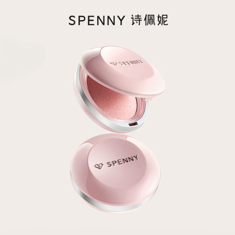 SPENNY Blush Baked Powder Soft Mist Blush Bean Paste Pink Shrinking And ...
