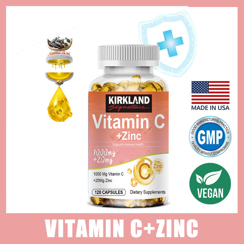 Vitamin C 1000mg Mit 20mg Zinc Capsules Supports Cells To Produce ...