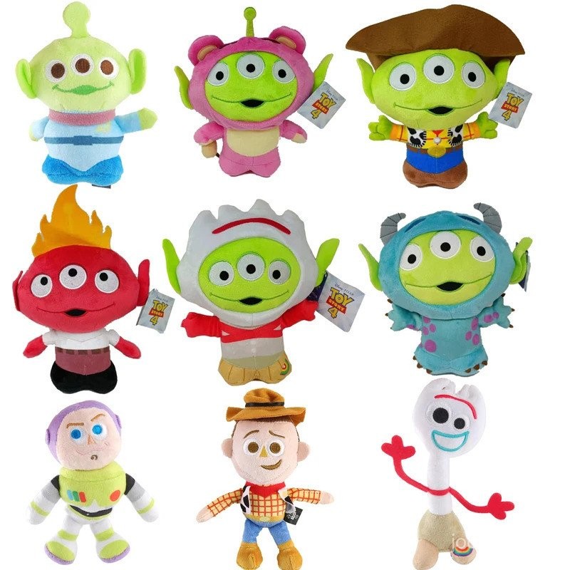 Original Disney Pixar Toy Story 4 Stuffed Plush Toys Alien Change Dress ...