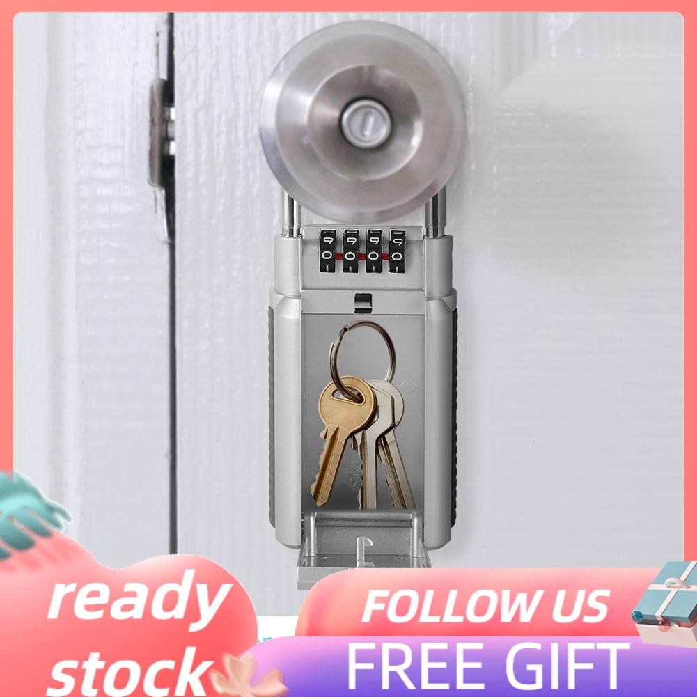 Hanhan1 Lockbox Key Lock Box Metal Password Padlock Storage Safe For ...