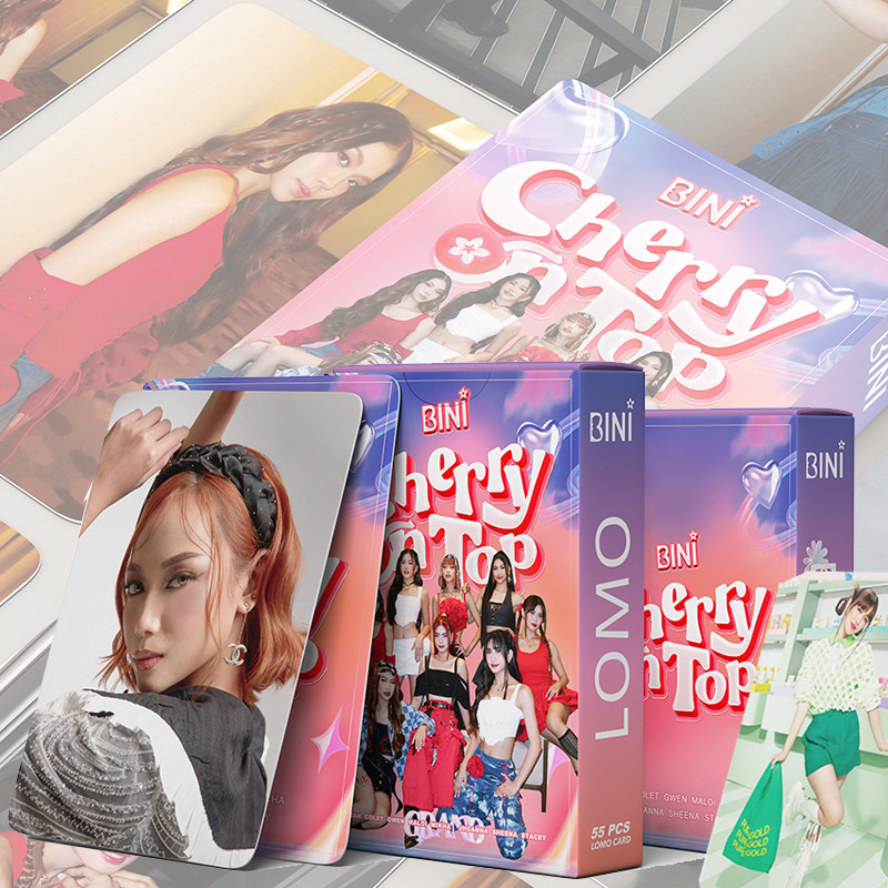 95/96pcs Jollibini Bini Photocards Holographic BINI Lomo Cards 55pcs ...