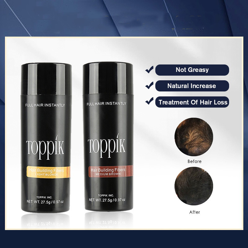 Toppik Natural Hair Boosting Fiber Powder/Hair Loss Building Fiber ...