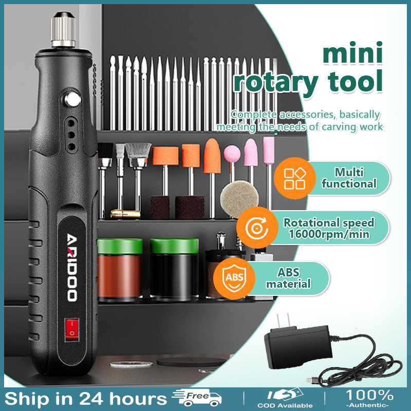 Mini Electric Drill Set Portable Electric Grinding Set Power Tool for Milling Polishing Drilling ...