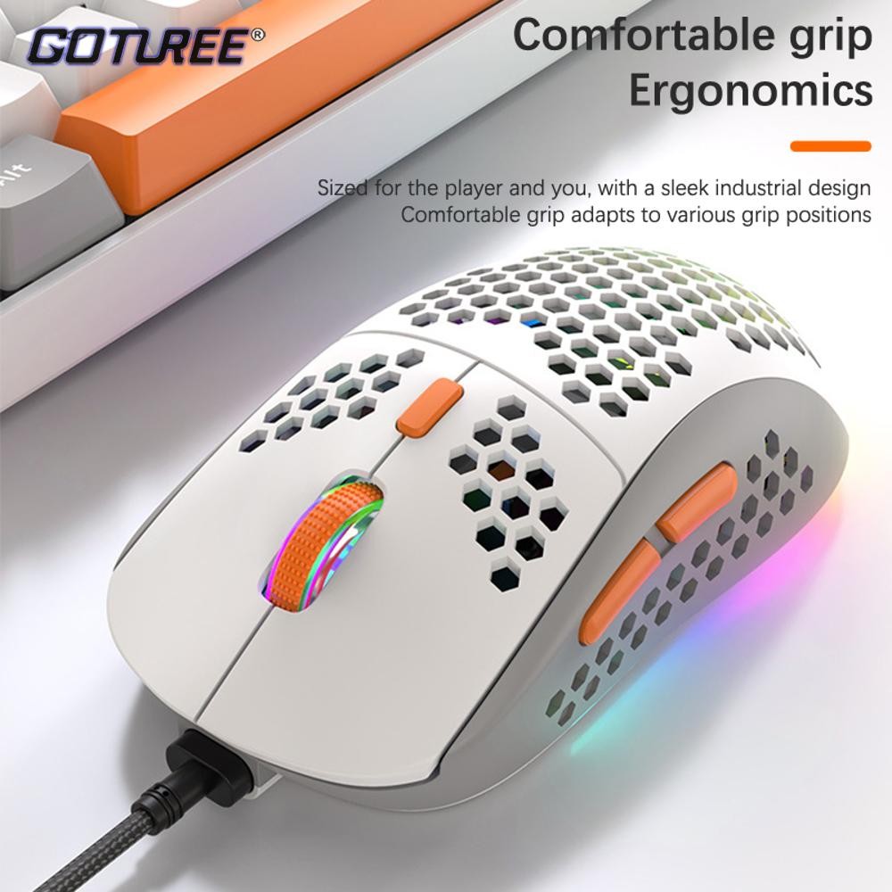 M8 Mouse Gamer RGB Light Adjustable Optical Mouse for Desktop Notebook ...