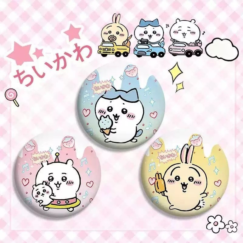 3Pcs Japanese Creative Brooch Cartoon Cute Chiikawa Hachiware Usagi ...