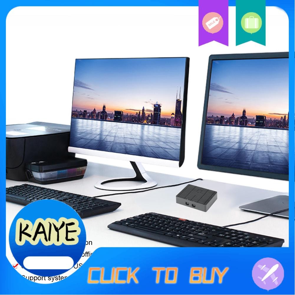 Kaiye 2 In 1 Out Converter USB Printer Sharing Device Port Switch 1920 ...