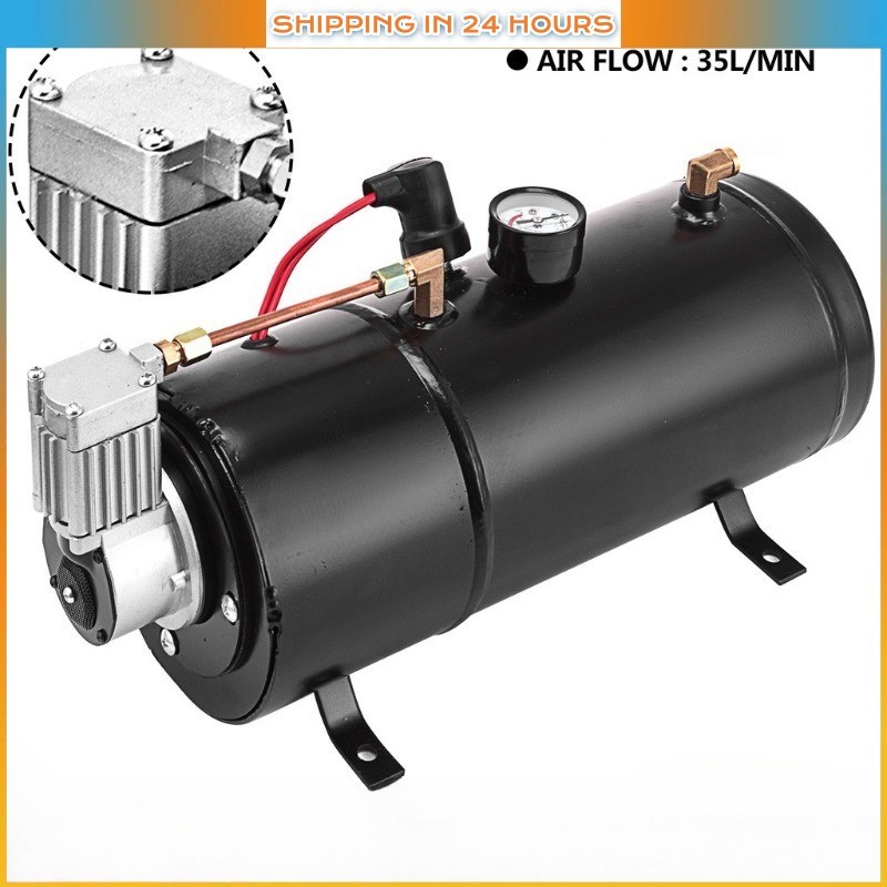 [Fast Deliver] 125 PSI Super loud Electric Air horn jet Compressor 12V ...