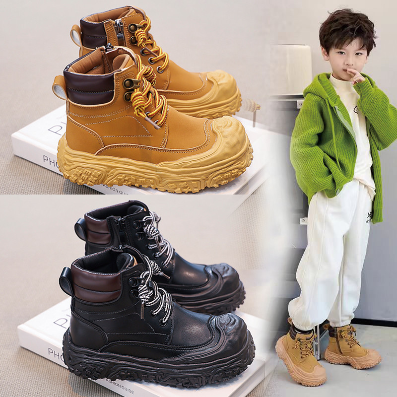 Children Martin Boots for Boys Girls Unisex Kids Ankle Boots 2024 ...