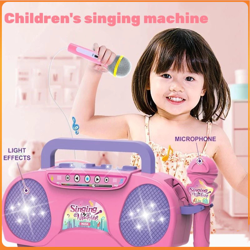 Children Light Singing Machine with Mic Toys Musical Instrument Toy ...