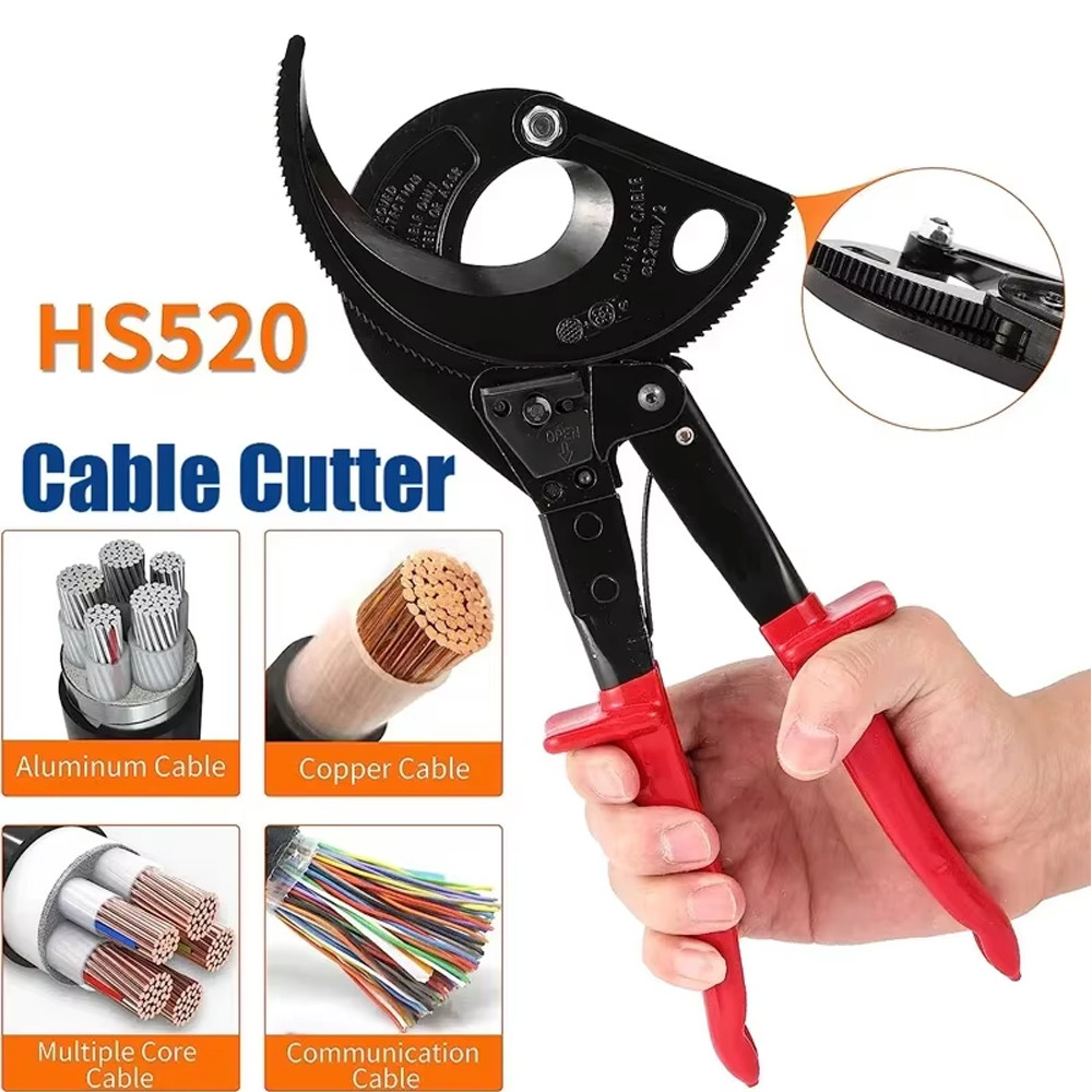 Ratchet Cable Cutter Plier Scissors Copper Aluminum Wire Cutting Plier ...