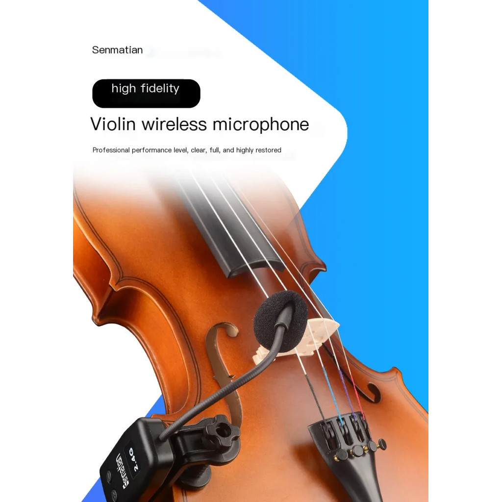 2.4G Violin Wireless Pickup Zhongruan Microphone Recording ...