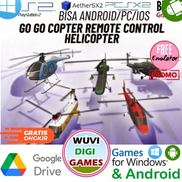 Selling PS 2 Go Go Copter Remote Control Helicopter Game | Can be used on PC / Android / IOS ...