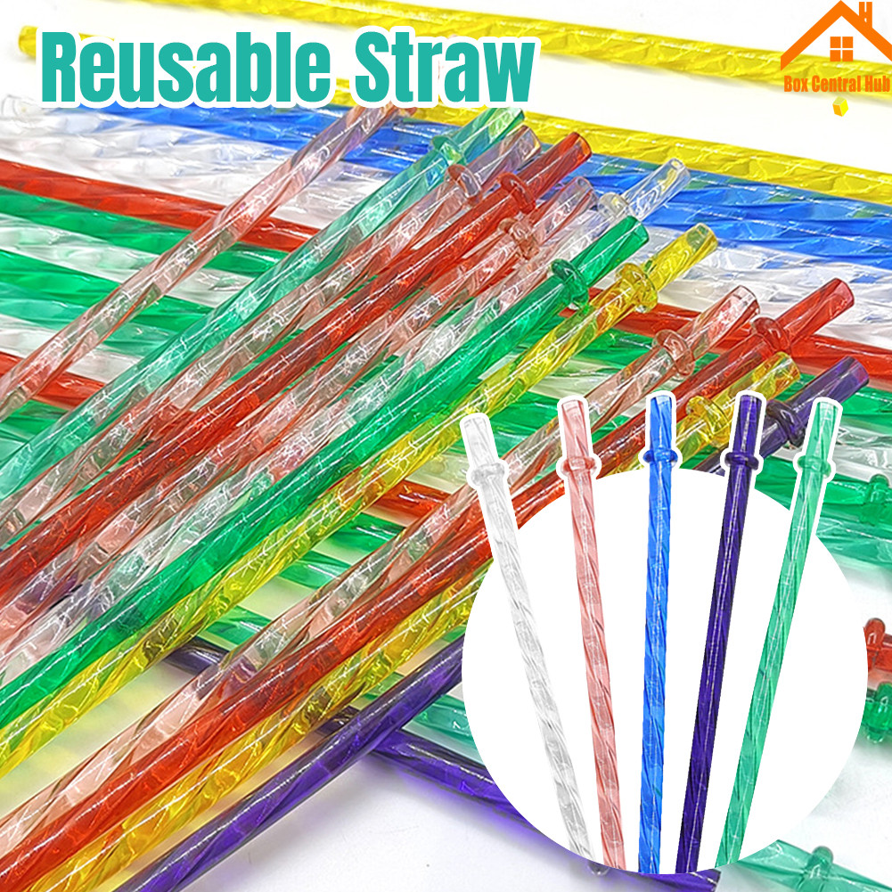 Reusable Twisted Crystals Straw Heat-resistant Recyclable ...