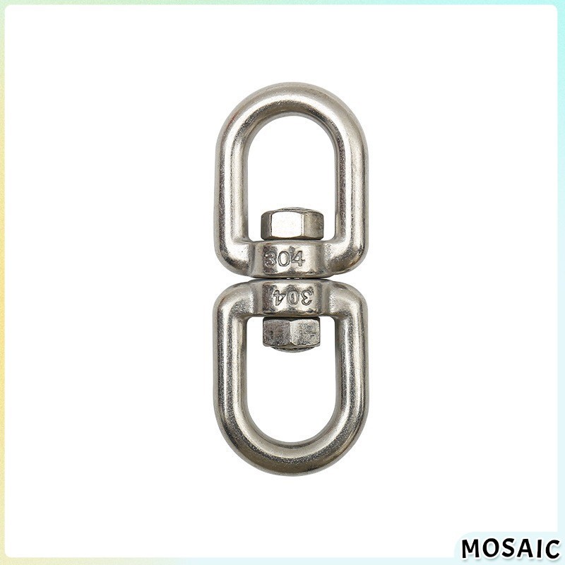 Stainless Steel Swivel Double Loops Hook Two Ended Ring Link Swivel Eye ...