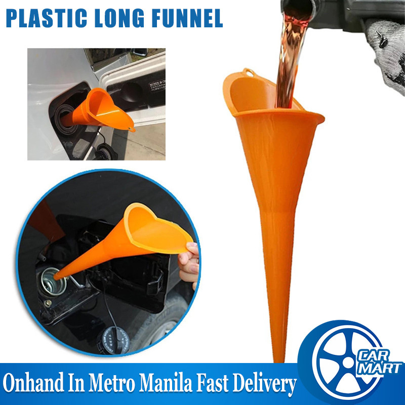 Car Refueling Longer Funnel Anti-splash Plastic Auto Long Mouth Oil ...
