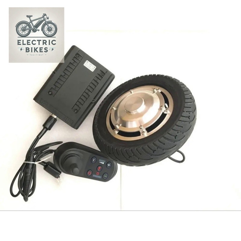 10 Inch wheelchair single shaft Hub Motor pneumatic tyre Wheel with ...