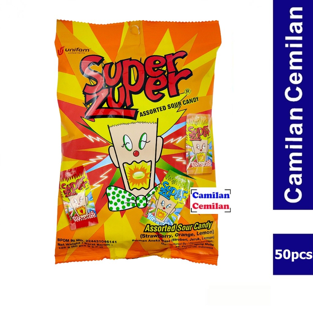Super Zuper Fruit Flavored Tamarind Candy contains 50 pcs | Shopee ...