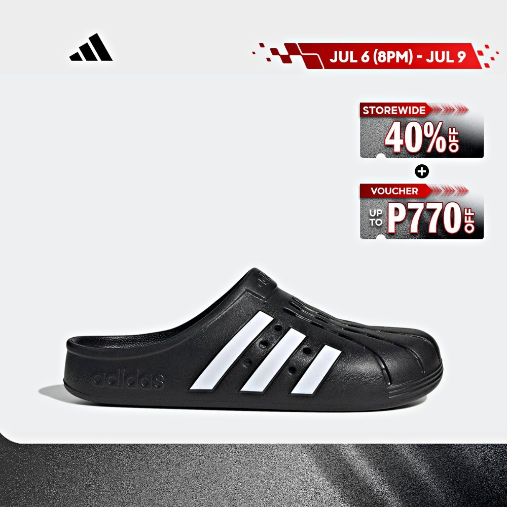 adidas Swimming & Lifestyle Adilette Clogs Unisex Black GZ5886 | Shopee ...