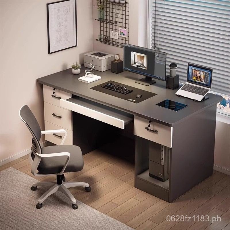 Desktop Table for Home Use with Drawers, Light Luxury Computer Desk for ...