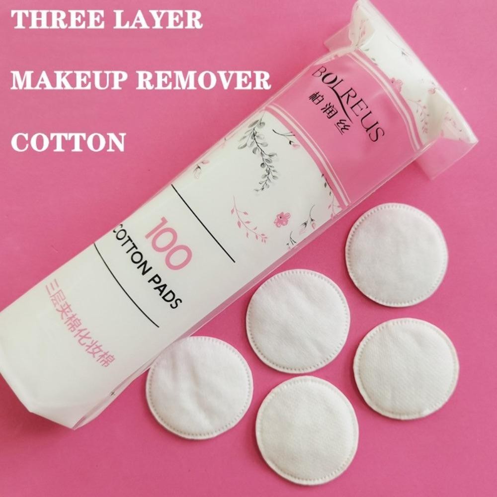 100pcs/Pack Makeup Remover Pads Washable Rounds Cleene Cotton Pads for ...
