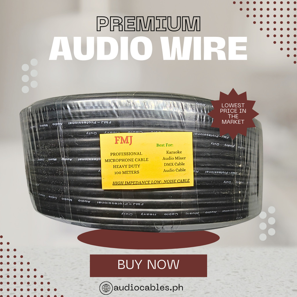 100 Meters Stereo Audio Cable Wire 1 Roll For Microphone Cable and ...