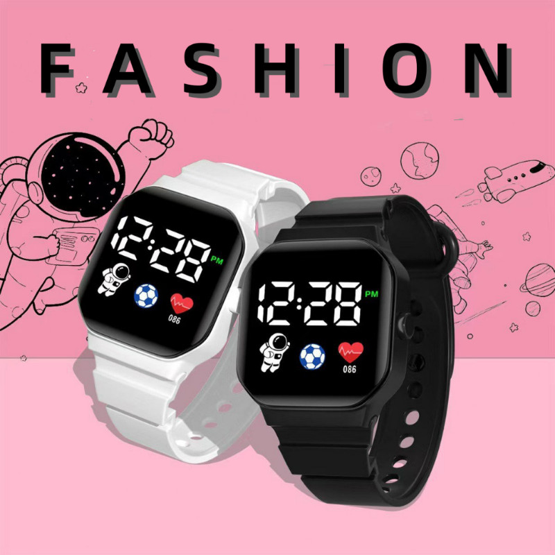 Korean Macaron Color Sport Digital Watch LED Waterproof Watch For Men ...