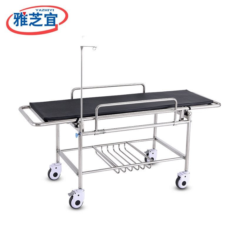Patient Stretcher Bed Transport Cart Trolley Stretcher Cart Stainless ...