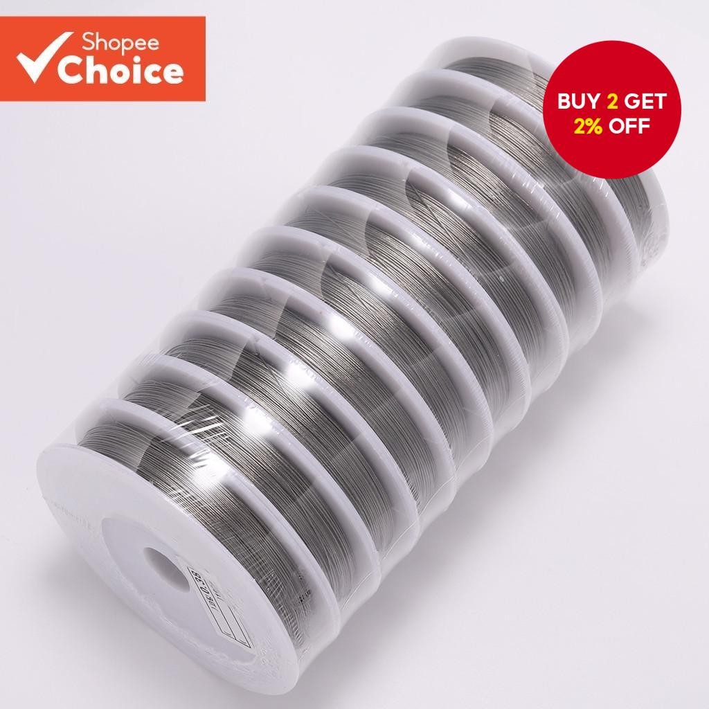 Thin Steel Jewelry Wire 0.3-0.6mm For DIY Beading Craft Bracelet Making ...
