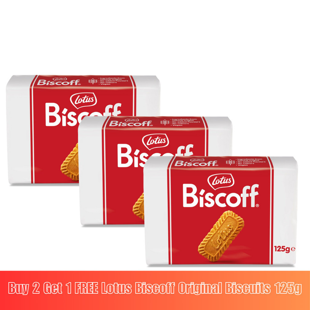 Buy 2 Get 1 FREE Lotus Biscoff Original Biscuits 125g Best Before 04 ...