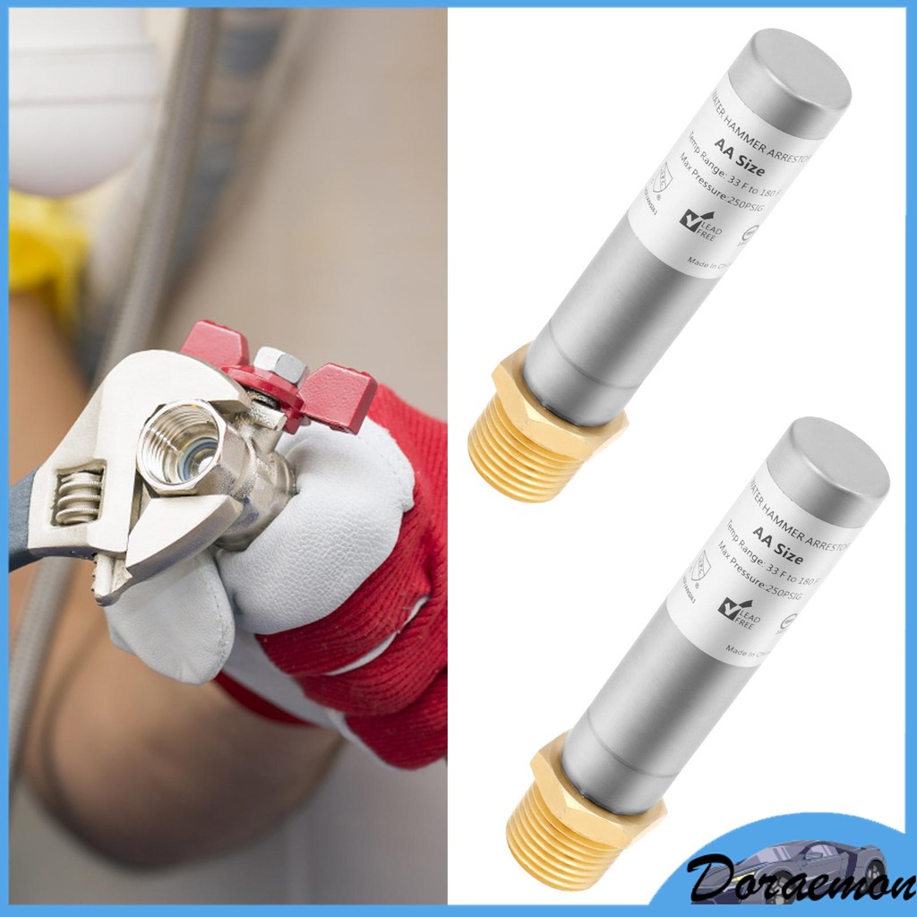 2 Pcs 1/2" NPT Thread Water Hammer Arrestor Enduring Liquid Hammer ...