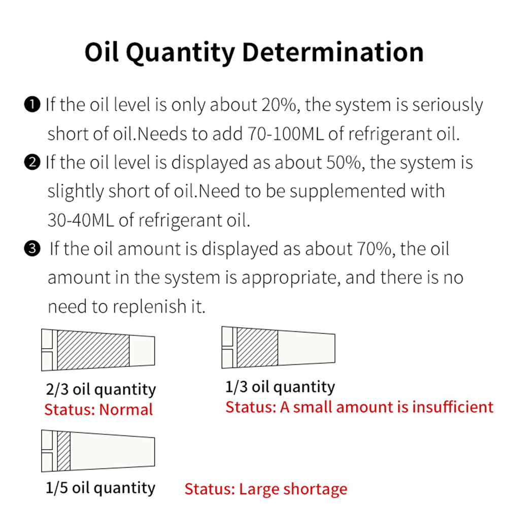Auto Air Conditioning System Oil Tester R134A A/C Oil Tester Hi-quality ...