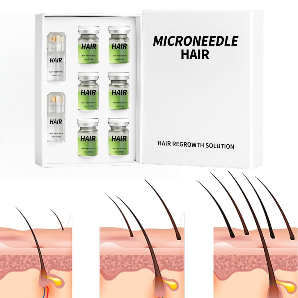 Hair Regrowth System, Advanced Hair Growth Treatment Ginseng, Eclipta ...