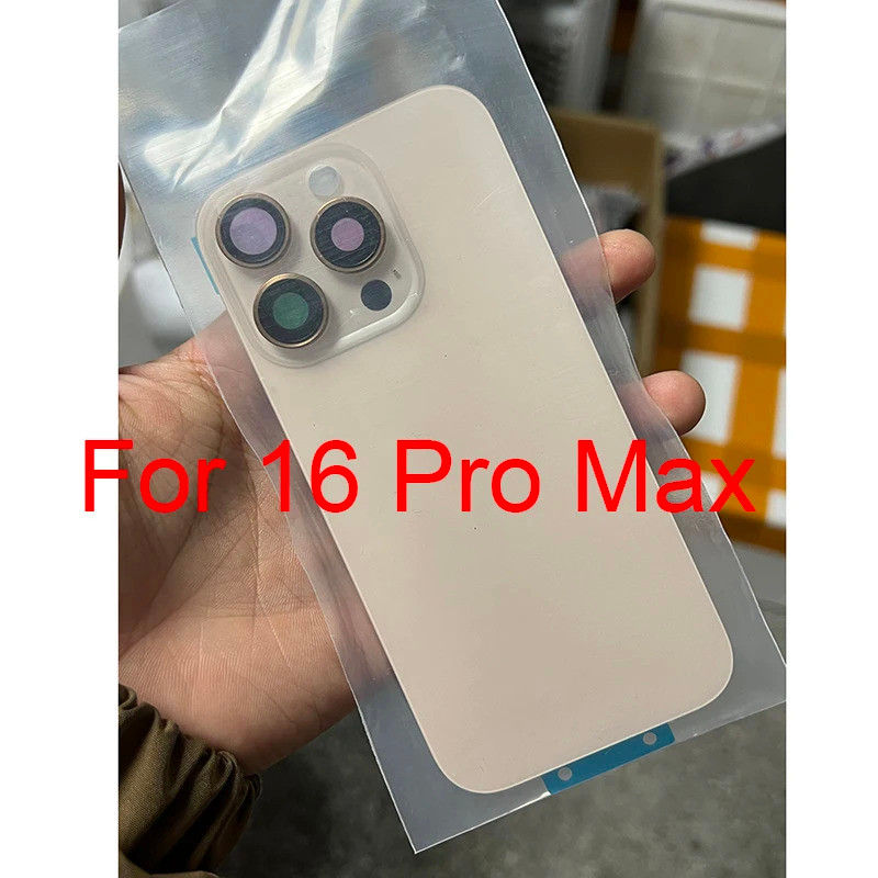 AAA+ 1PCS For iPhone 16 Pro Max Back Housing Cover Battery Glass For ...