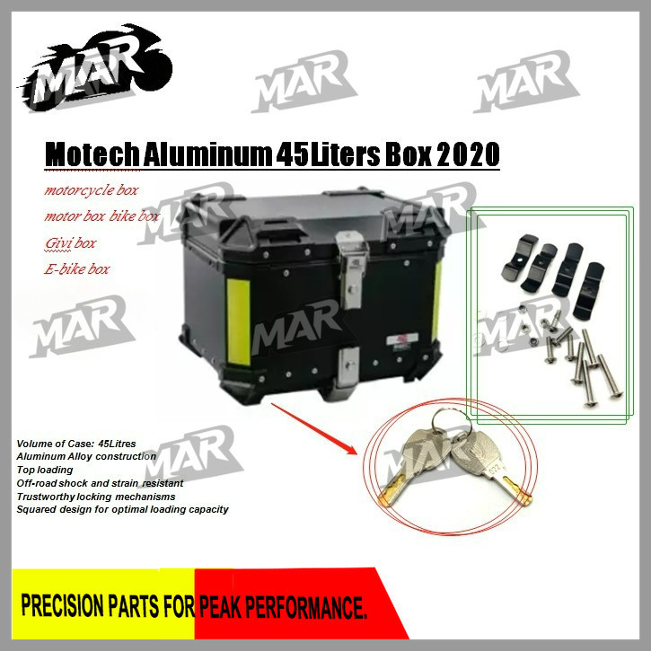 Motech Aluminum 45 Liters Box 2020 motorcycle box motor box bike box ...