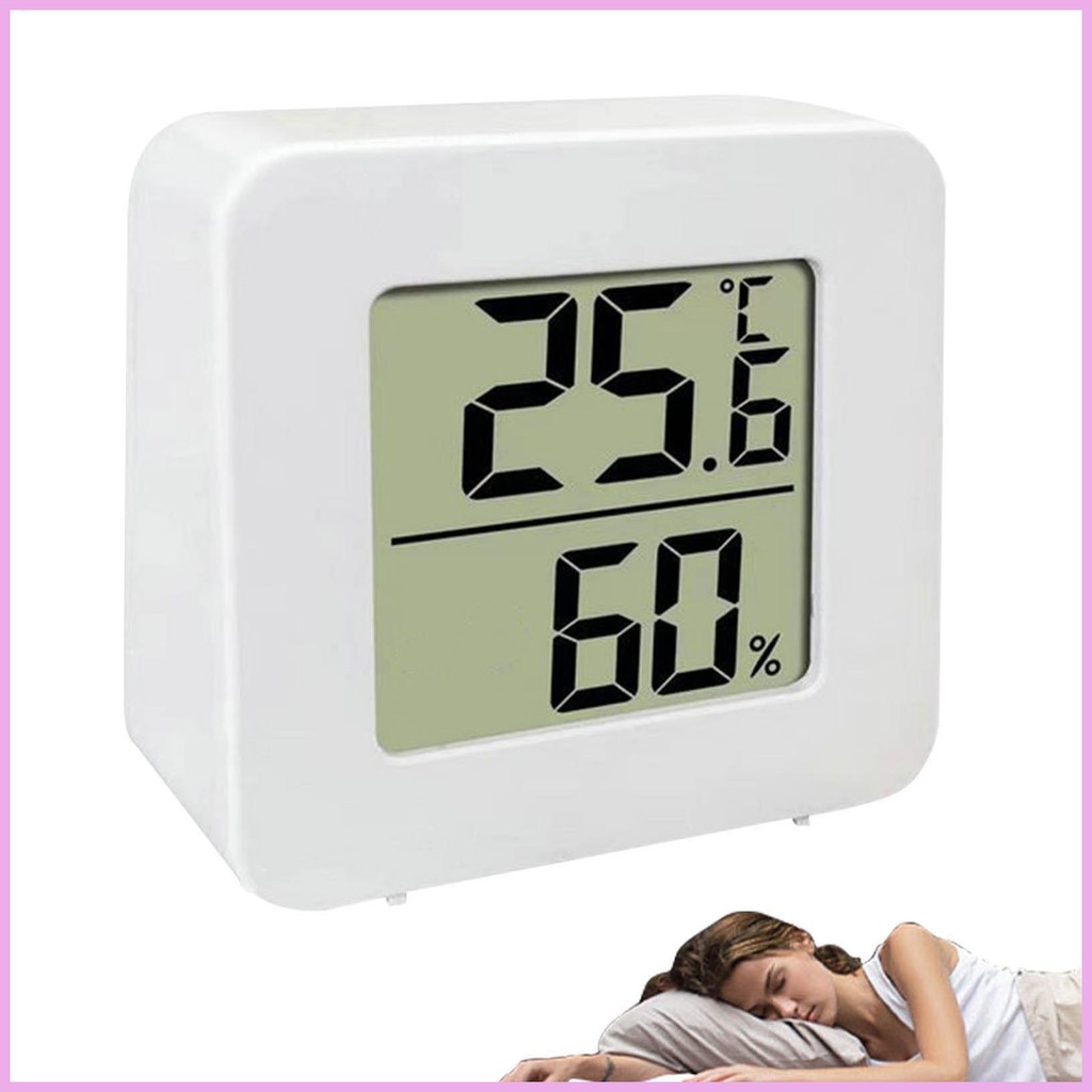 Humidity Monitor Room Temperature Reader Electronic Small LCD Display ...