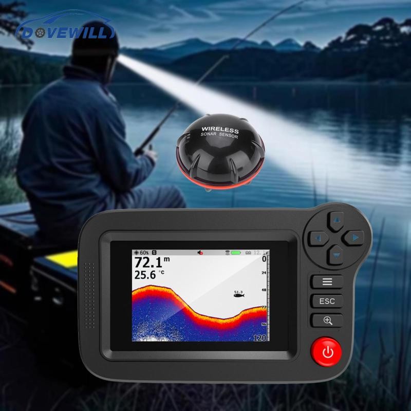 [Dovewill] Portable Fish Finder Depth Finder Lightweight 3.5 Inches ...